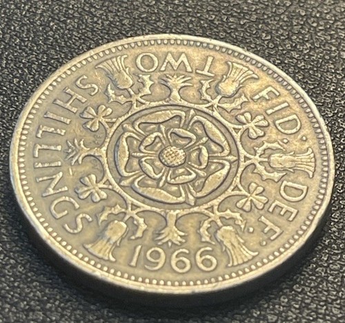 GREAT BRITAIN UK ENGLAND 1966 FLORIN-TWO SHILLINGS | eBay