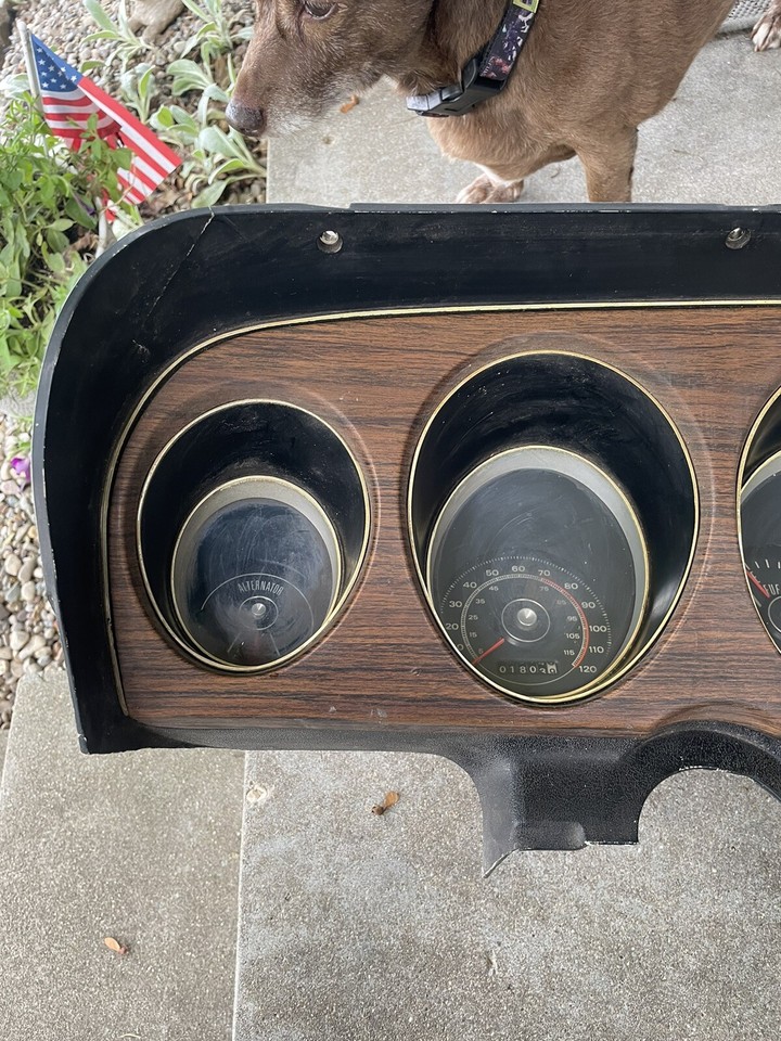 1969 FORD MUSTANG MACH 1 DELUXE DASH INSTRUMENT CLUSTER W/ SPEEDOMETER ...