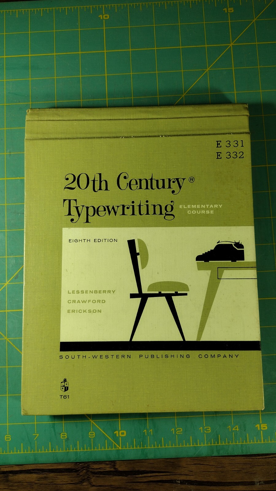 20TH CENTURY TYPEWRITING BOOK, EIGHTH EDITION, SOUTHWESTERN PUBLISHING ...