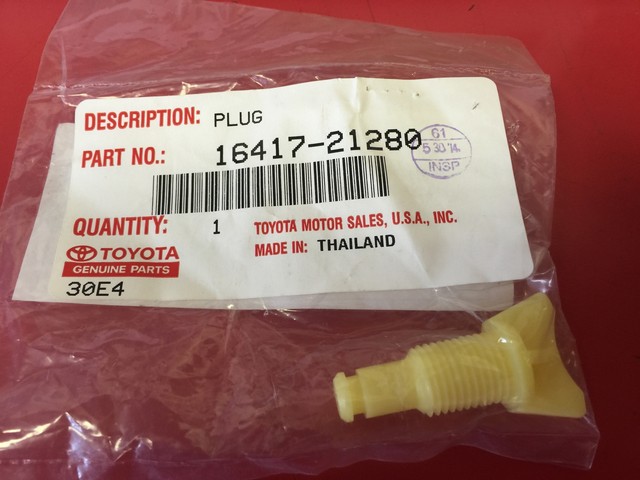 B6 Genuine OEM Toyota Lexus Scion Radiator Drain Cock Plug 16417-21280 ...