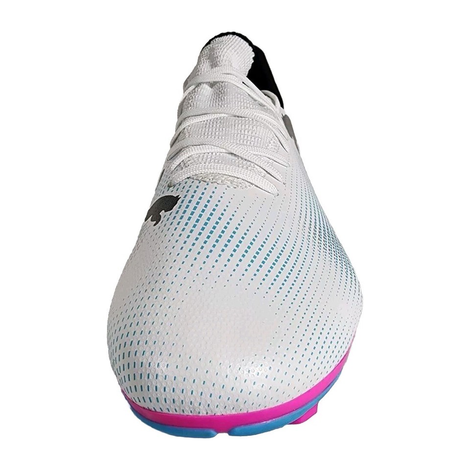 PUMA Future 7 Play FG/AG Adult Soccer Cleats 107723 01 WHITE BLACK PINK ...