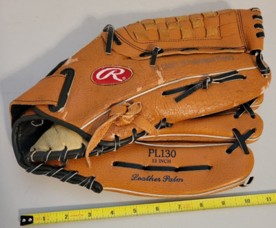 Rawlings PL130 Players Series Leather Palm 13 Inch Baseball Softball ...