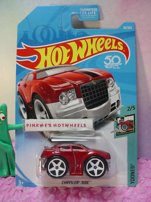 2018 Hot Wheels CHRYSLER 300C #30 US 50TH red; white 5sp TOONED CASE | eBay