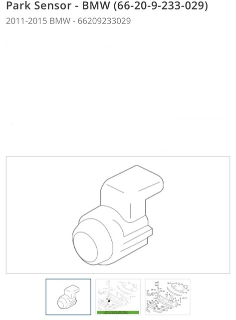 Genuine OEM Parking Aid Sensor for BMW 66209233029 for sale online | eBay