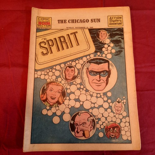 Eisner The Spirit Comic Newspaper Section Chicago Sun, Nov. 25th, 1945 ...