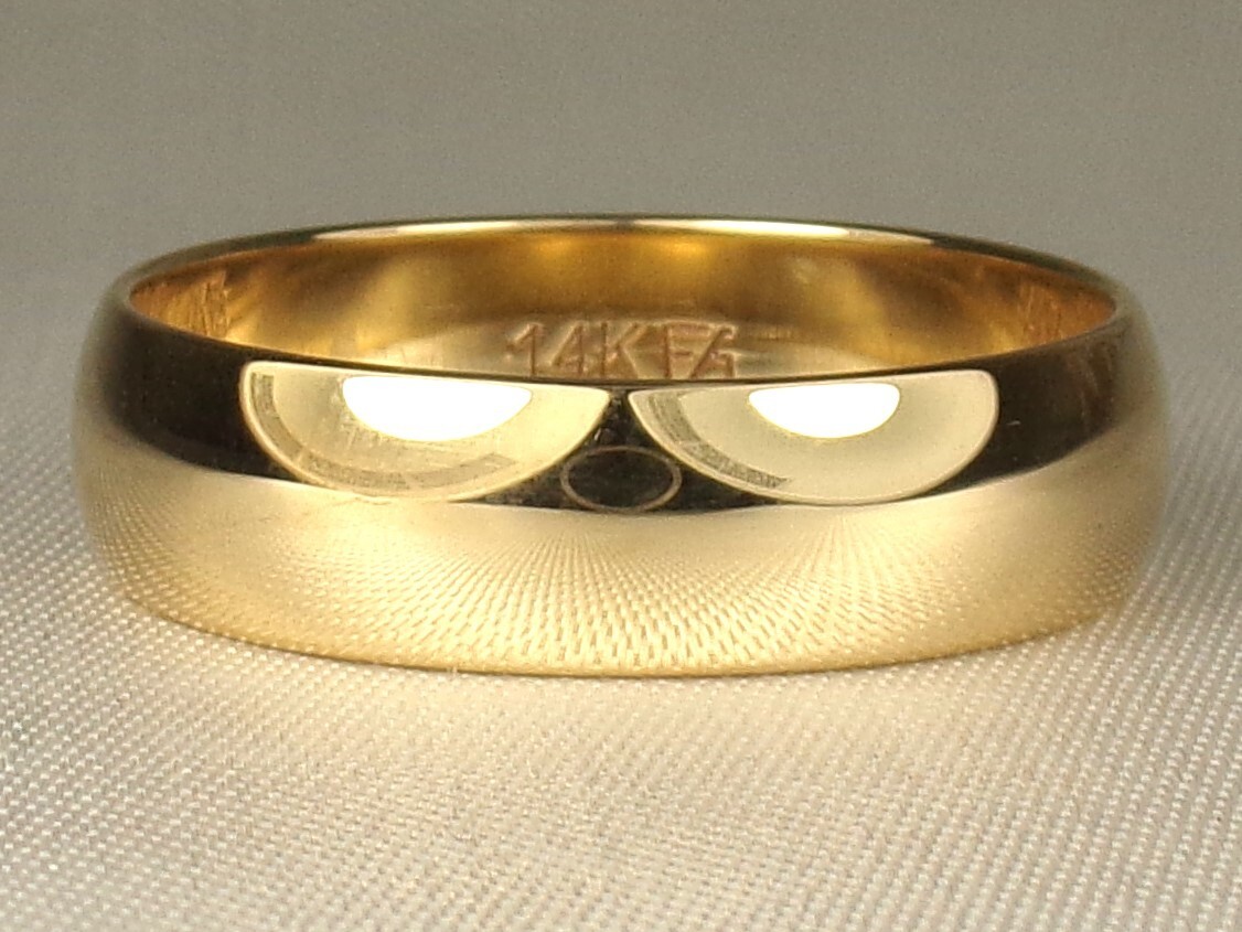 Frederick Goldman Men's 14k Yellow Gold .585 Polished… - Gem