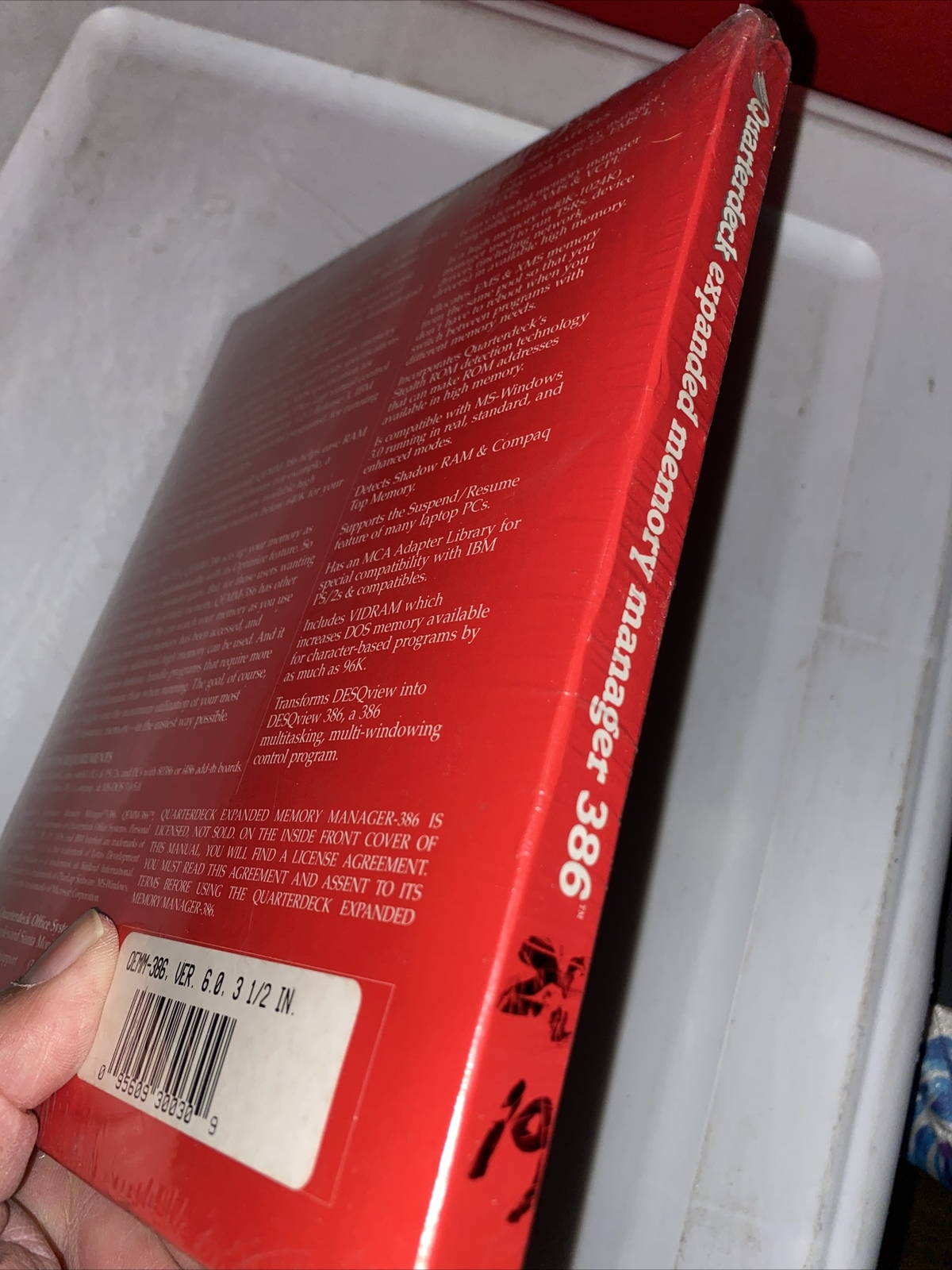 Quarterdeck Qemm 386 memory management software V6.0 3 1/2 Inch PS/2 PC ...