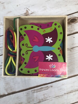 Wooden Lacing Shapes includes 8 blocks 4 laces | eBay