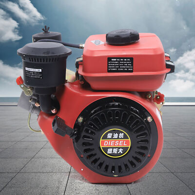 3HP 4-Stroke Diesel Engine Motor 196cc Single Cylinder AirCooled Small ...