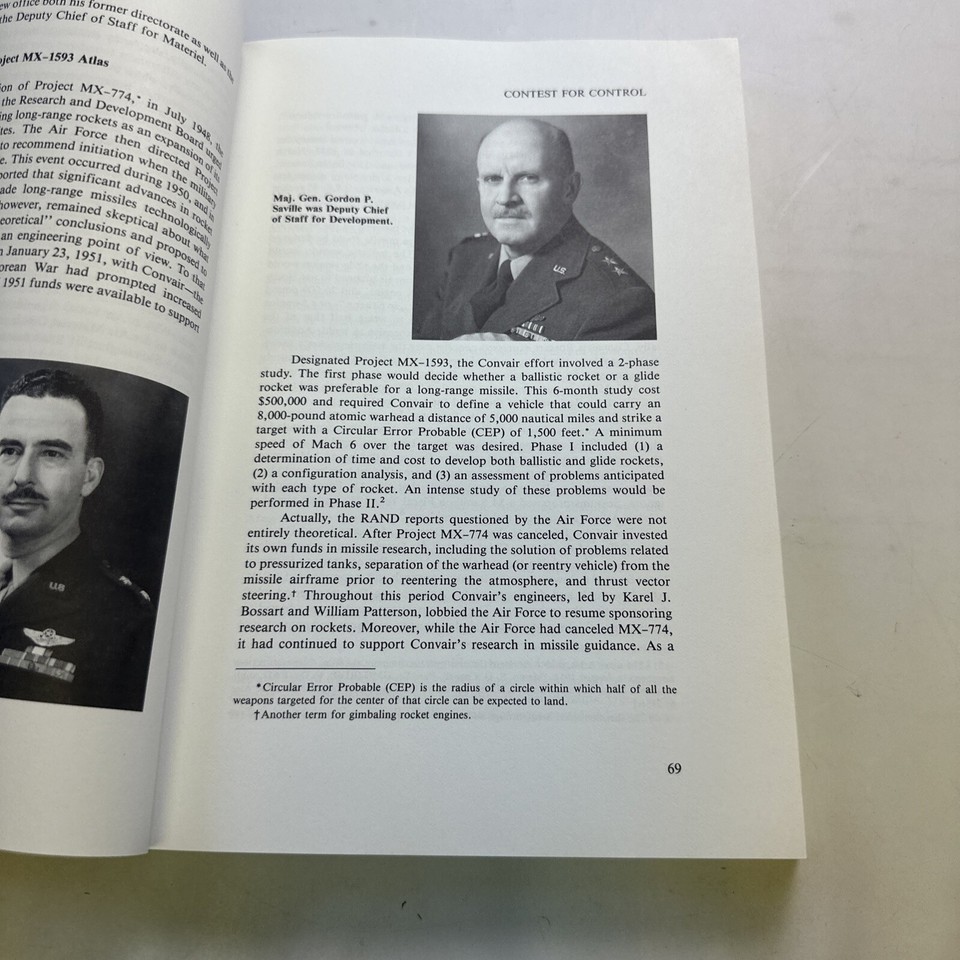 Ballistic Missiles In The United States Air Force 1945-1960 by Jacob ...