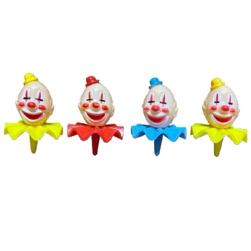 Vintage Clown Head Face Cupcake Cake Topper Wilton Chicago Red Blue ...