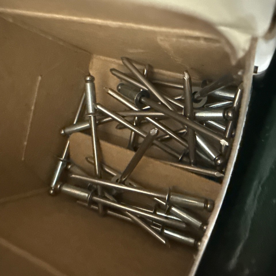 NOS VINTAGE MARSON PROFESSIONAL RIVET GUN KIT TOOL 39001 KLIK FAST HP-2 ...