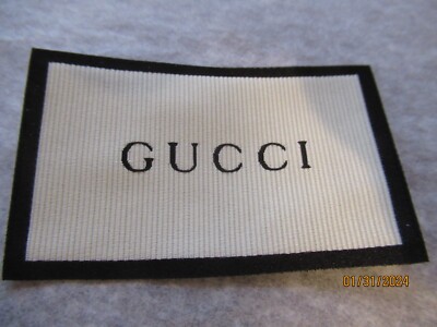GUCCI 1 Clothing Designer Tag LABEL Replacement Sewing Accessories | eBay