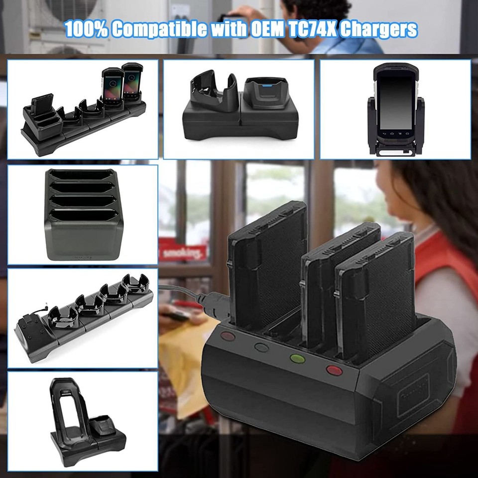 5/10 Pack Battery for Zebra TC70/TC75/TC77 BT-000318-01 BTRY-TC7X-46MAH ...