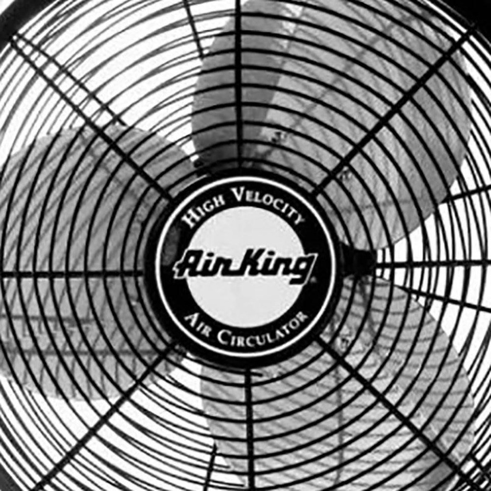 Air King 18" 1/16 HP Motor 3-Speed Non-Oscillating Enclosed Mount Fan ...