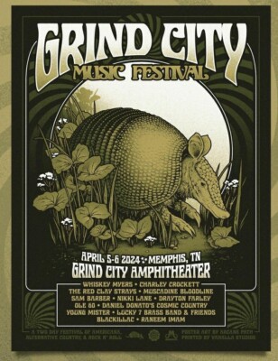 GRIND CITY 2024 Music Festival Memphis Whiskey Myers Red Clay Strays ...