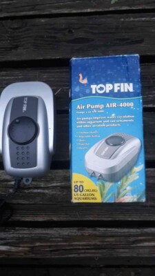 Top Fin Air Pump Air 4000 Used Tested 80 Gallon Aquarium | eBay