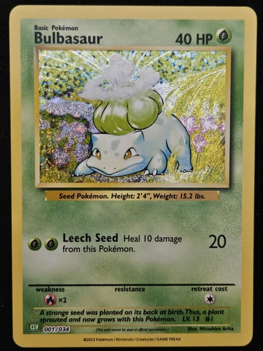 Bulbasaur 001/034 CLV Classic Collection Venusaur Deck Holo Pokémon TCG 2023 NM | eBay
