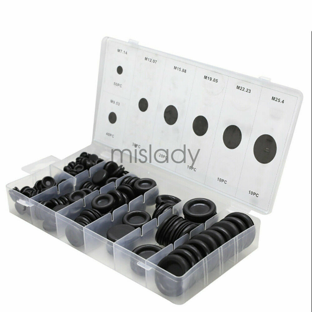 170Pcs/Set for Car Rubber Grommet Firewall Hole Plug Electrical Wire ...