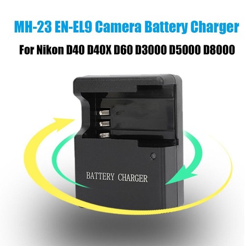 Charger EN-EL9 Power Adapter MH-23 For Nikon D40 D40X D60 D3000 D5000 ...