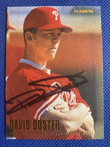 1996 Fleer David Doster #U163 Auto Signed Autograph Phillies | eBay