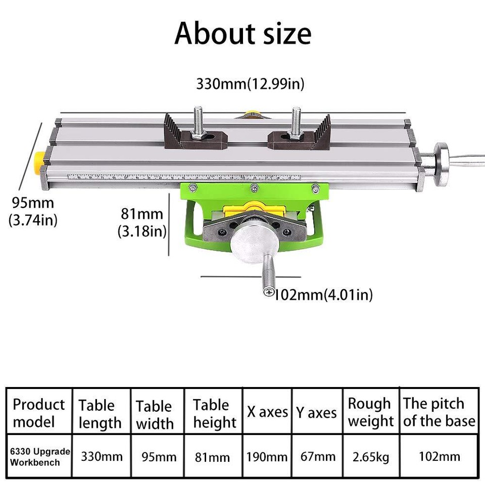 Compound Slide Table Worktable Milling Working Cross Table Milling ...
