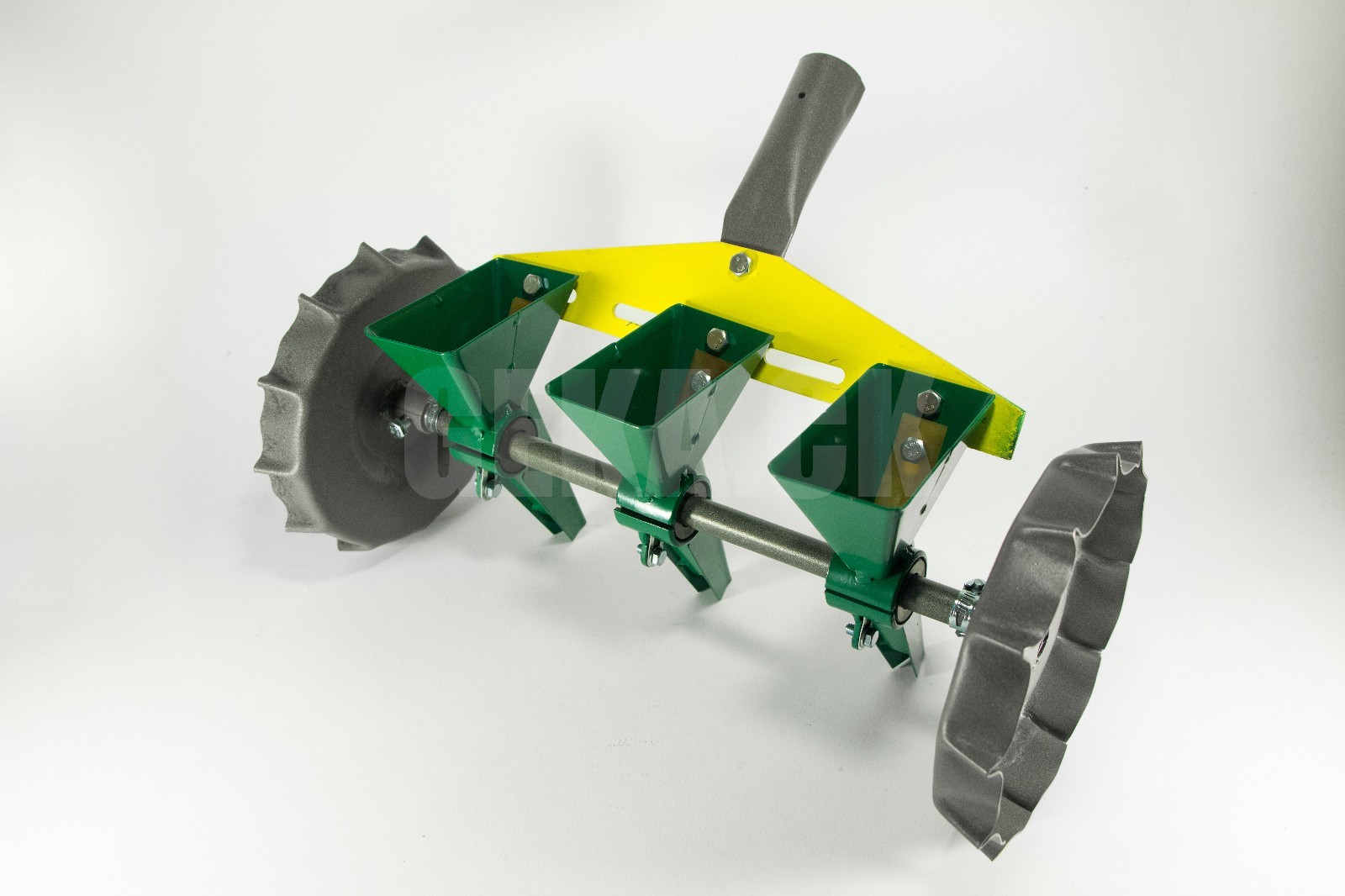 Garden Metal Precision Seeder Vegetable 3 Row Manual Planter sowing ...