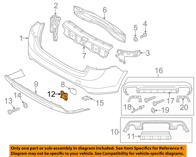 Volvo 30657220 Genuine OEM Spoiler Bracket for sale online | eBay