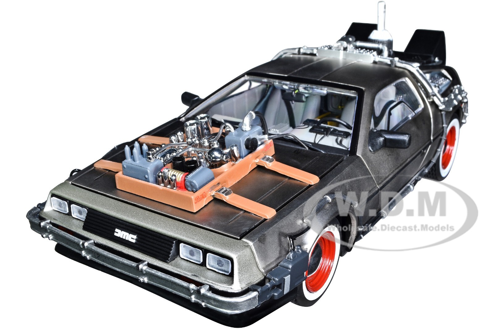 DMC DELOREAN TIME MACHINE BACK TO THE FUTURE PART III 1/18 DIECAST ...