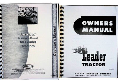Leader Tractor Owners Operators Manual | eBay
