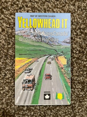 Western Canada Yellowhead Highway Transportation Travel Road Map~Box ...