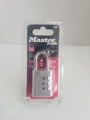 Master Lock 3-Digit Combination Lock Aluminum P64765 630D**Free U.S ...