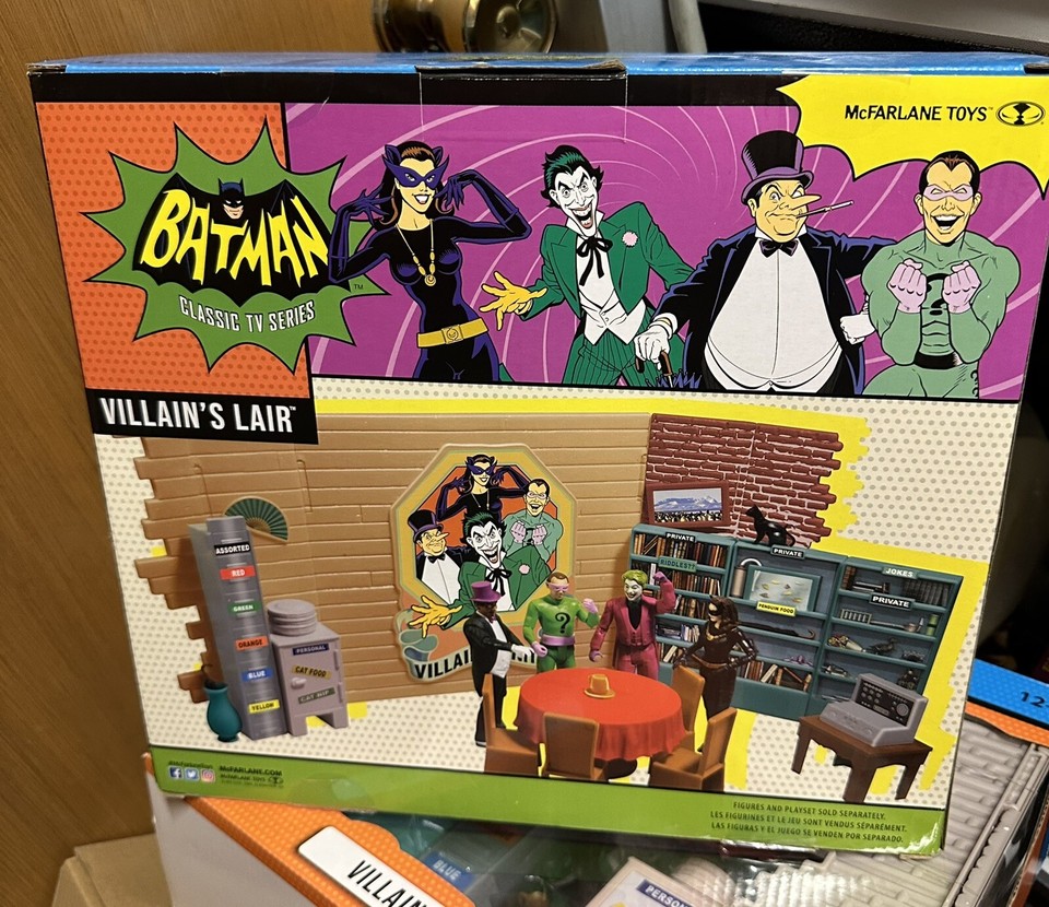 Mcfarlane Batman Retro 66 Classics TV Series Villain's Lair 1960s DC ...