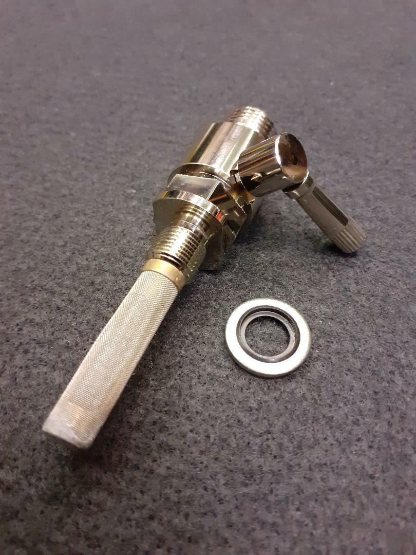 CLASSIC MOTORCYCLE FUEL TAP 1/8" BSP X 1/4" BSP TRIUMPH BSA. SUNBEAM ...