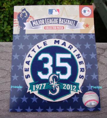 Seattle Mariners 35th Anniversary Patch Collector 1977 - 2012 MLB ...