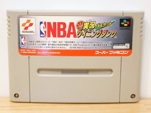 Konami NBA Live Basketball Super Famicom/SFC Game Cartridge Used Japan ...