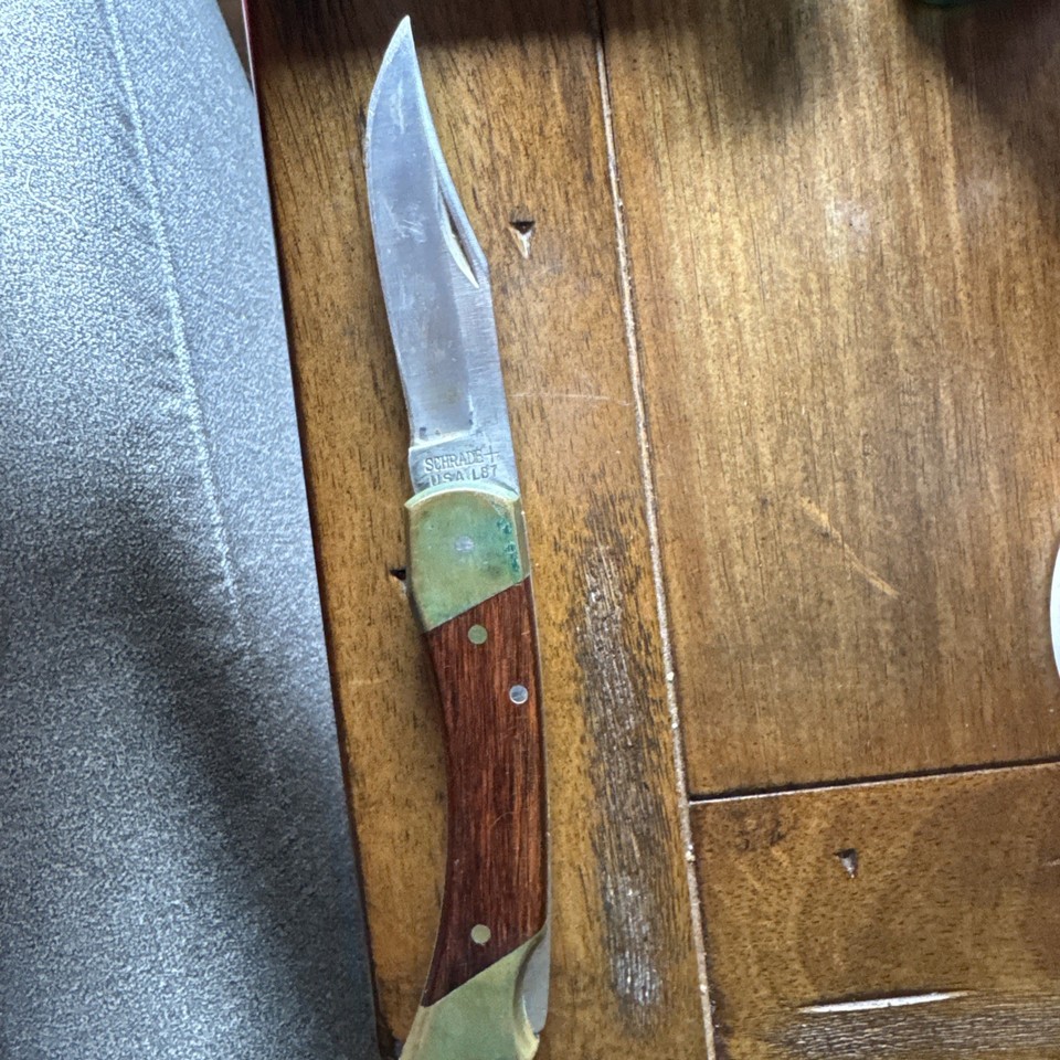 Vintage Schrade Folding Lb7 Lock Back Knife | eBay