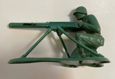 Rare 1960's Payton Toy Soldier Army Machine Gunner W Very Rare Bullets ...