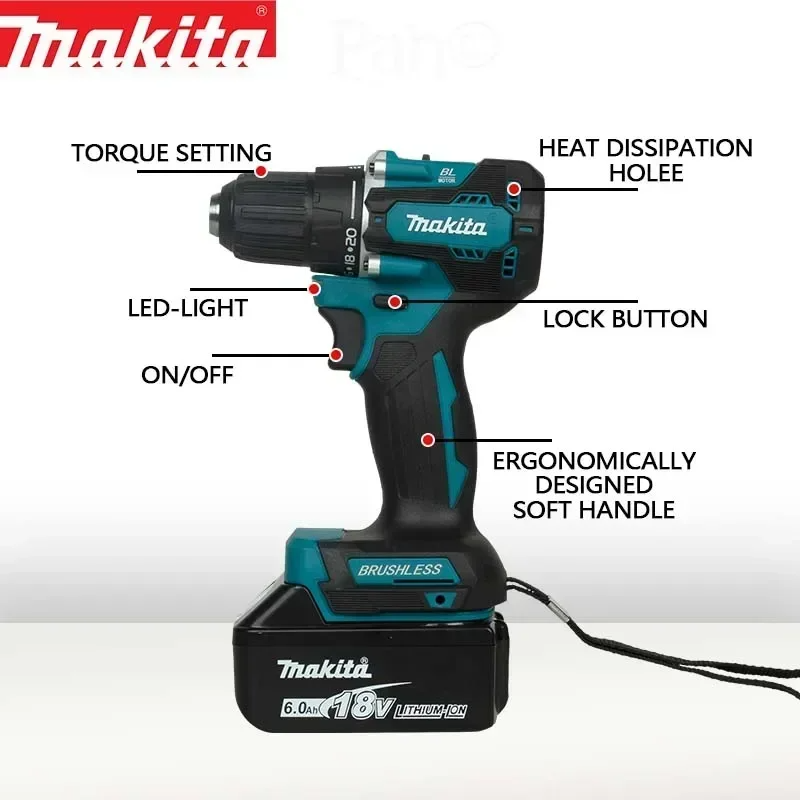 Makita DDF487 18V Cordless Brushless Driver Drill Power Tool | eBay UK