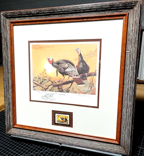 Ken Carlson 1979 National Wild Turkey Federation Stamp Print Remarque ...