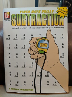 RP TIMED MATH DRILLS, SUBTRACTION, BLACKLINE MASTERS | eBay