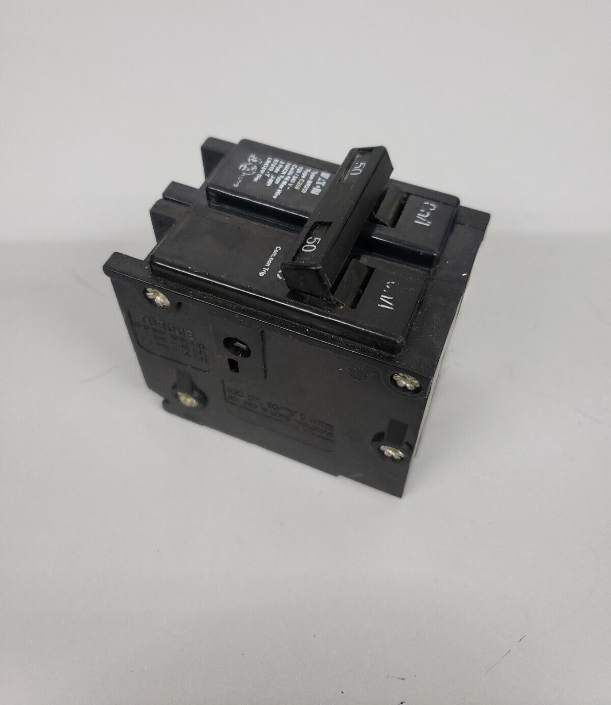 1- Eaton BR250 Circuit Breaker 50 Amp 2 Pole ETN 120/240V Type BR USED ...