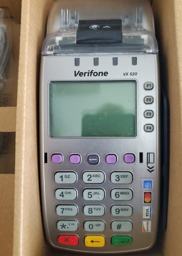 Verifone VX520 Credit Card Machine With Box and Papers Apple Pay and ...
