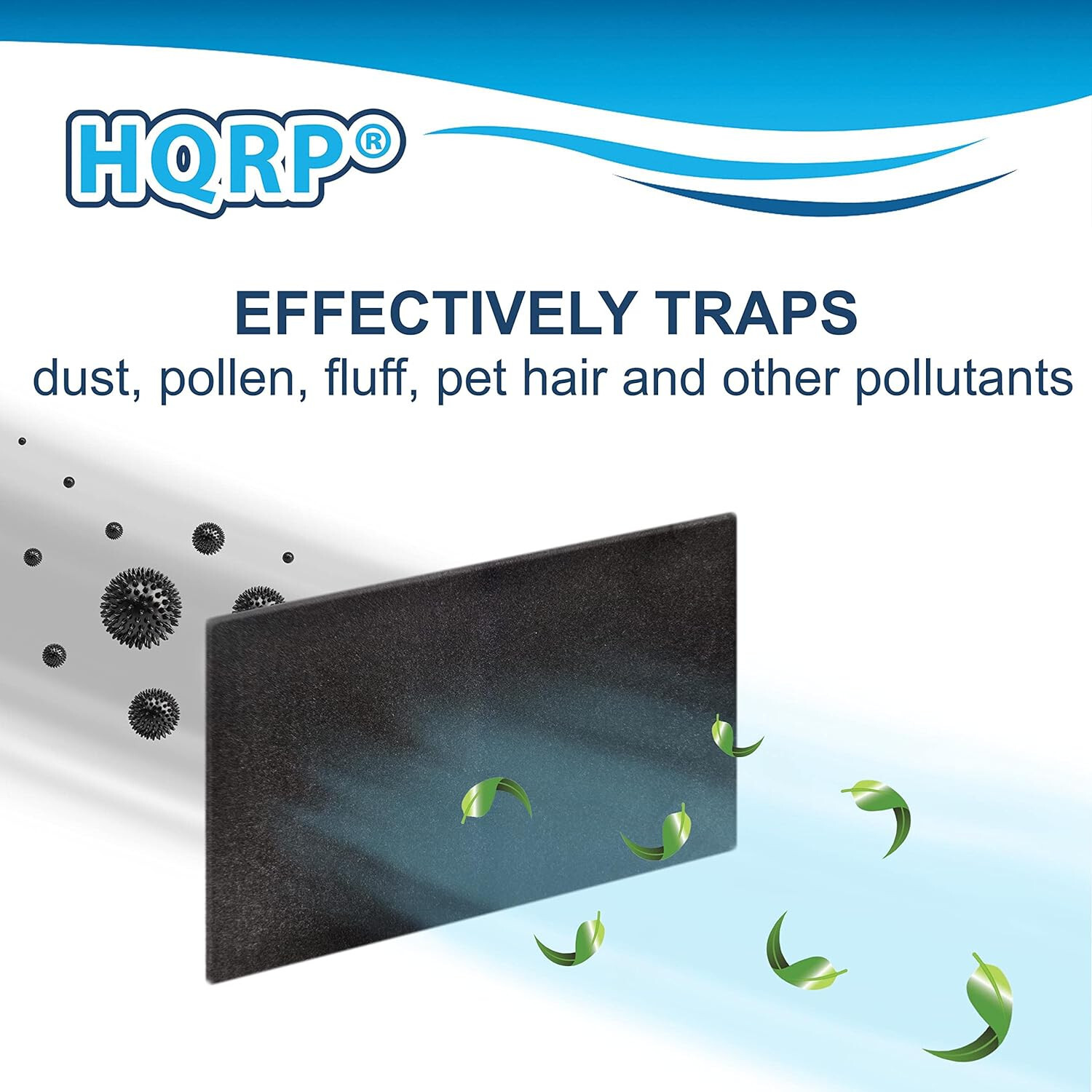 HQRP Reusable Cut-to-fit Window Air Conditioner Foam Filter, size 24 ...