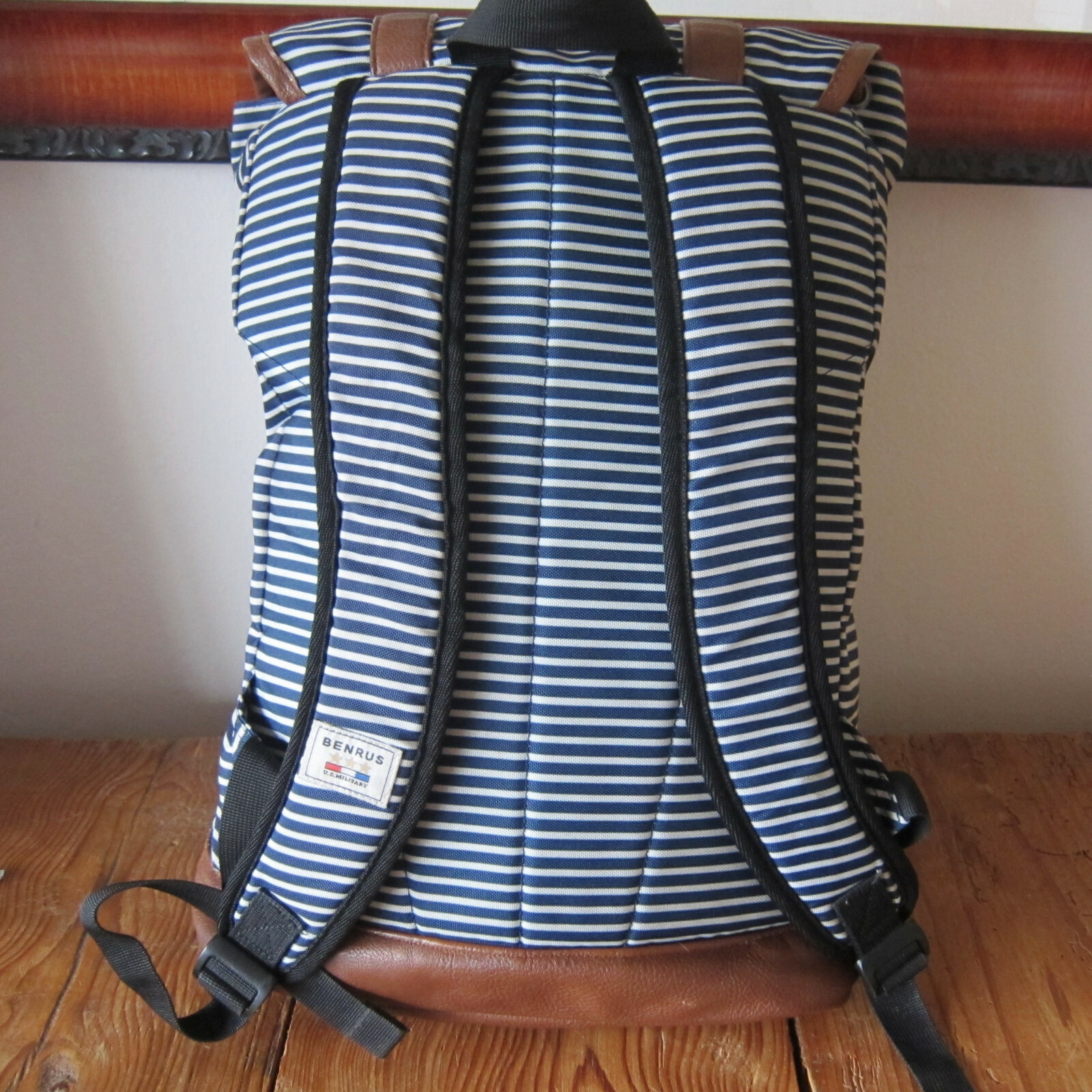 BENRUS Scout Backpack U.S. Military Navy Blue/White S… - Gem