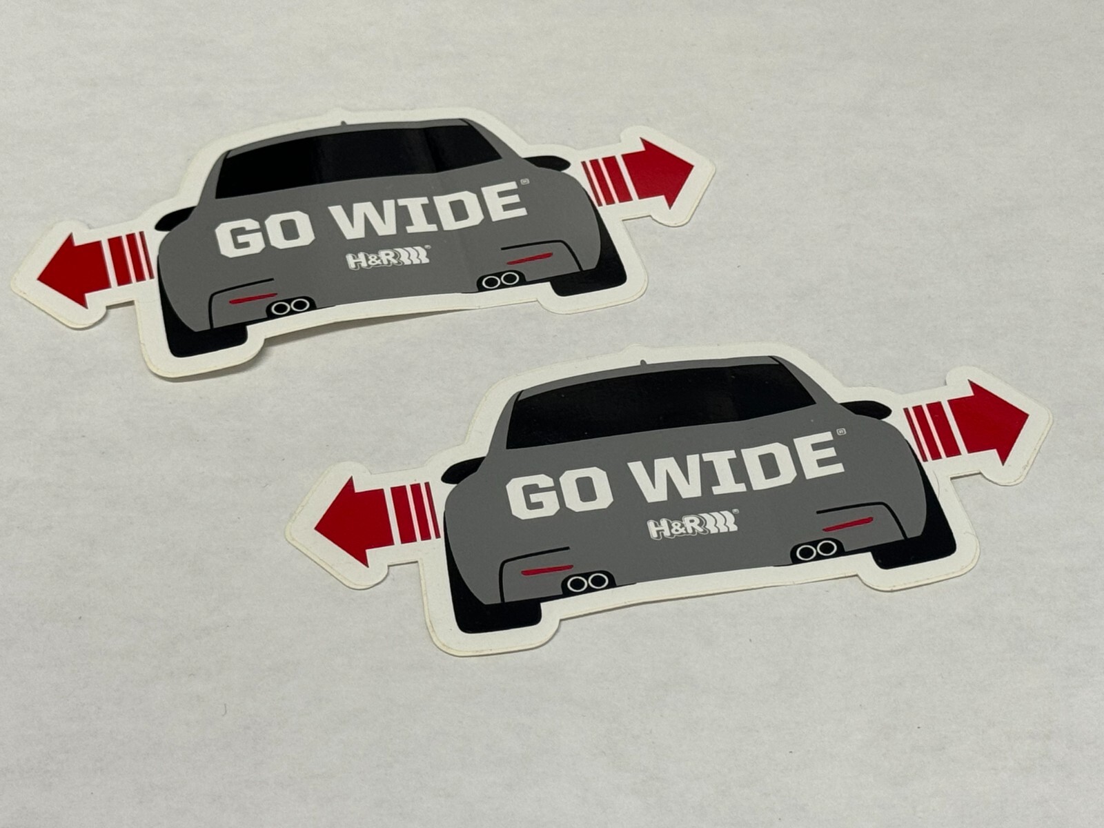 H&R Decal Stickers - Gray (Set of 2) | eBay