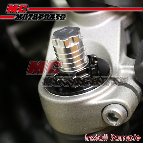 Silver Front Fork Preload Adjusters Kit For VTR 250 99-01 02 03 04 05 ...