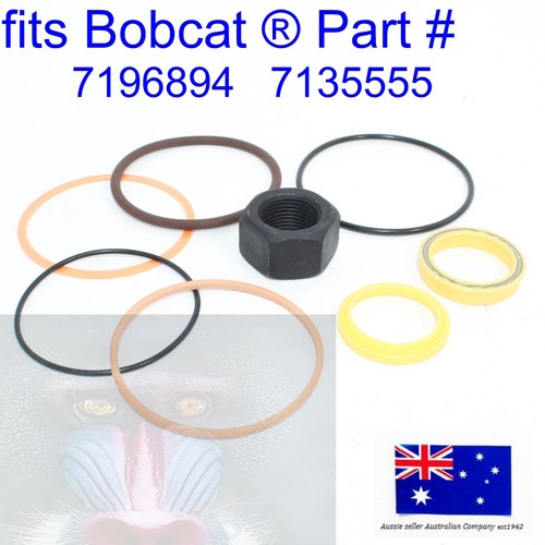 for Bobcat Hydraulic Tilt Cylinder Ram Seal Kit 7196894 7135555 753 763 ...