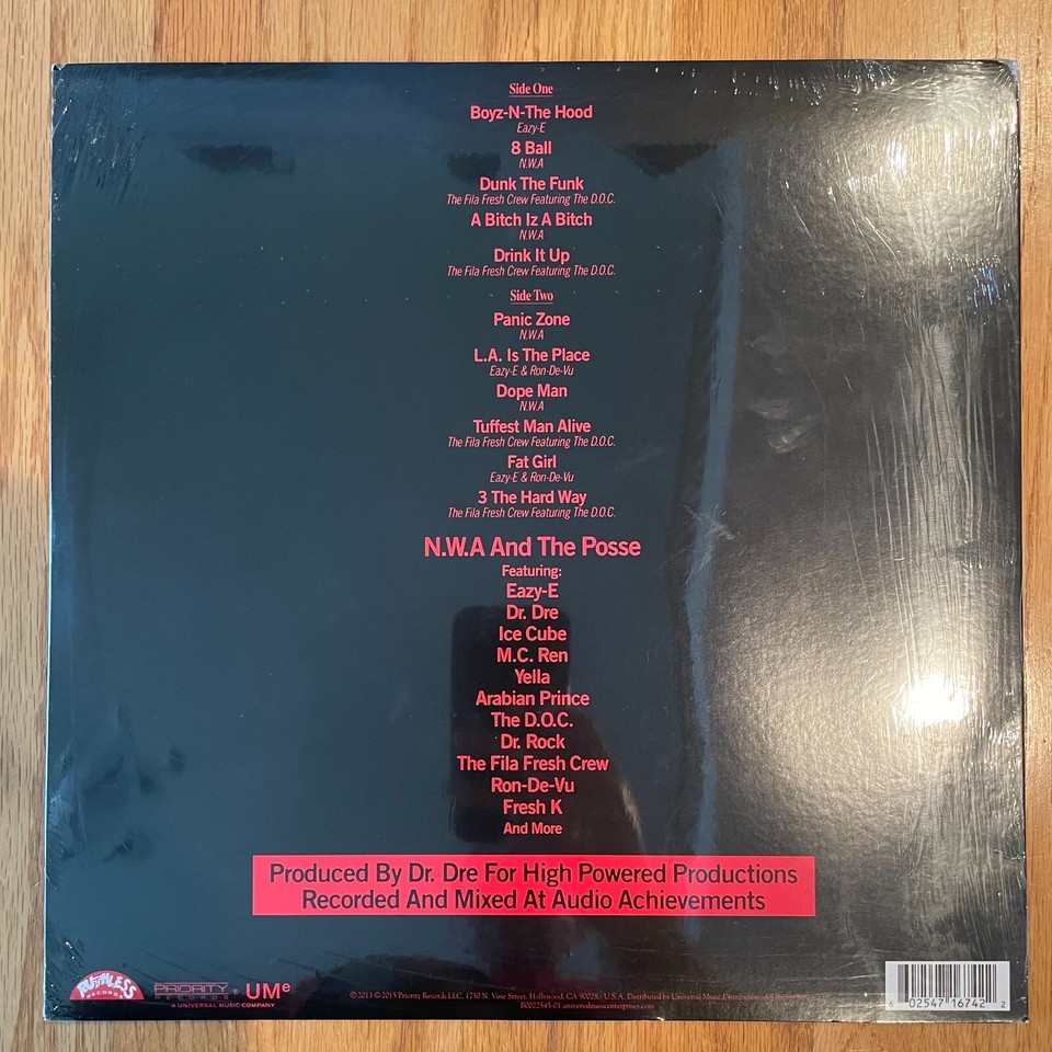 SEALED ! N.W.A. and The Posse LP w/ 3D Lenticular Cover - Ruthless ...