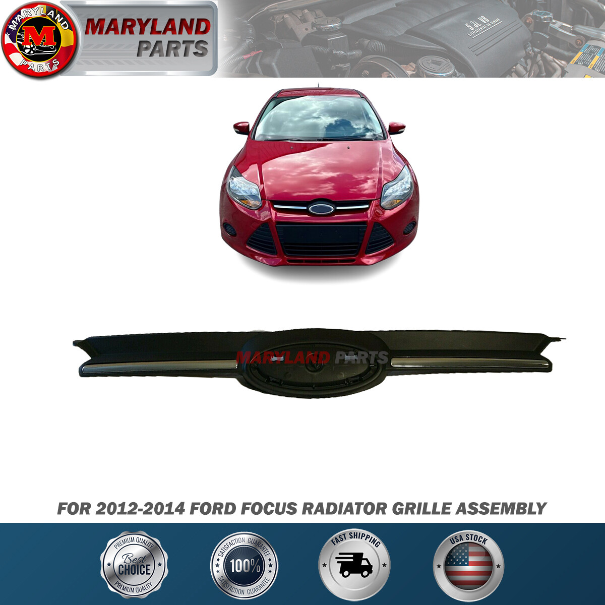 For 2012-2014 Ford Focus RADIATOR GRILL ASSEMBLY | eBay